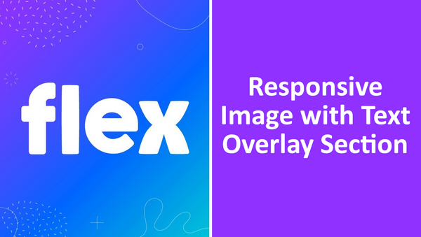 More Responsive Image with Text Section for the Flex Theme - JadePuma